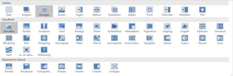 Overgangen in PowerPoint - Haal meer uit Microsoft Office