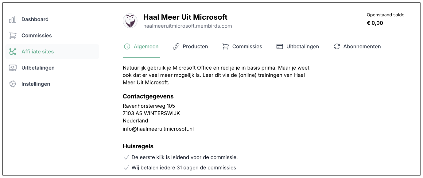Affiliate - Haal meer uit Microsoft Office